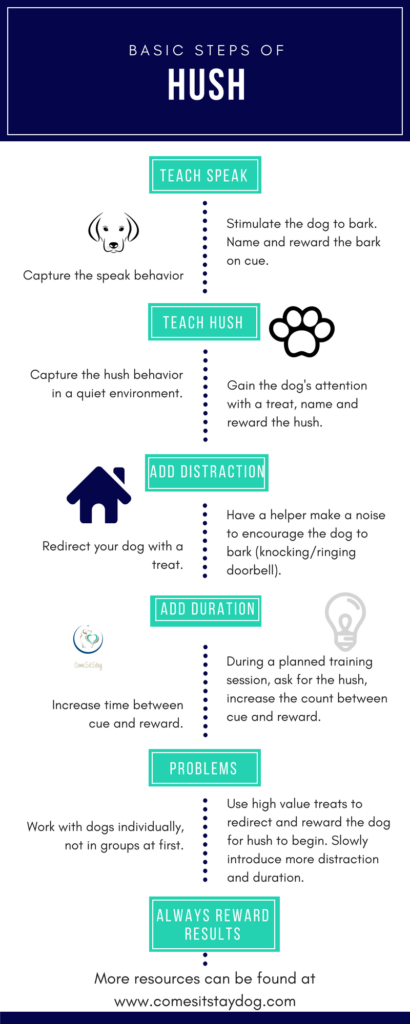 How to teach “Hush” – Come. Sit. Stay.